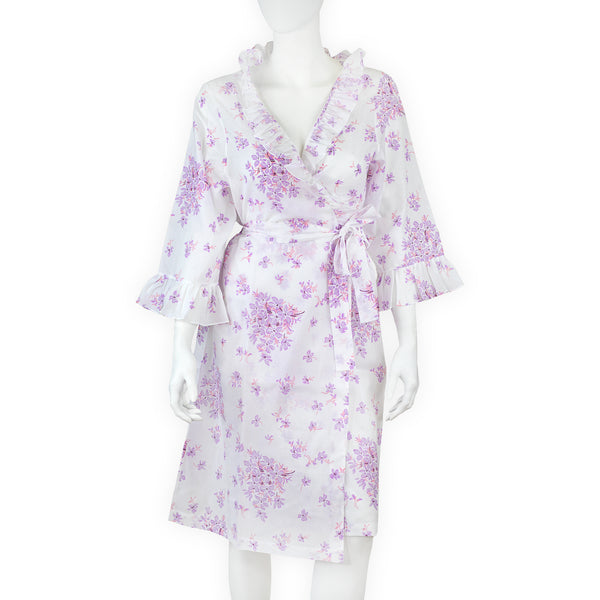Hélène Robe - Violettes Lilac – D Porthault