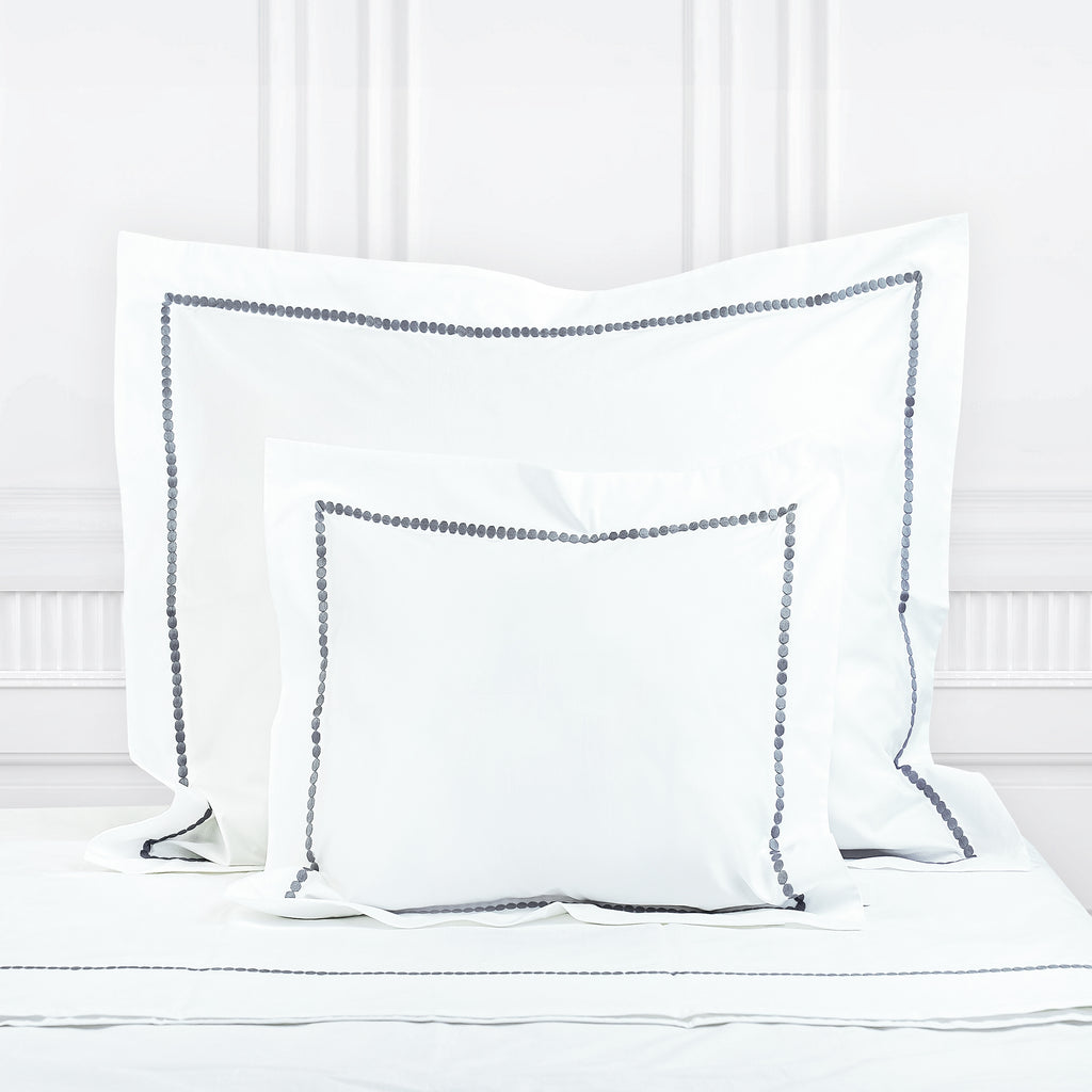 Etcetera Grey Emb. Bed Linens