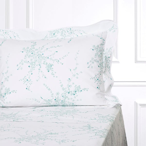 Jeté de Fleurs DP Blue Bed Linens – D Porthault