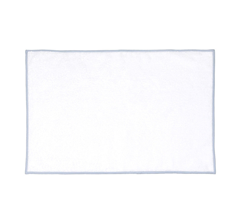 Solid White / #75 Light Grey Straight Towels