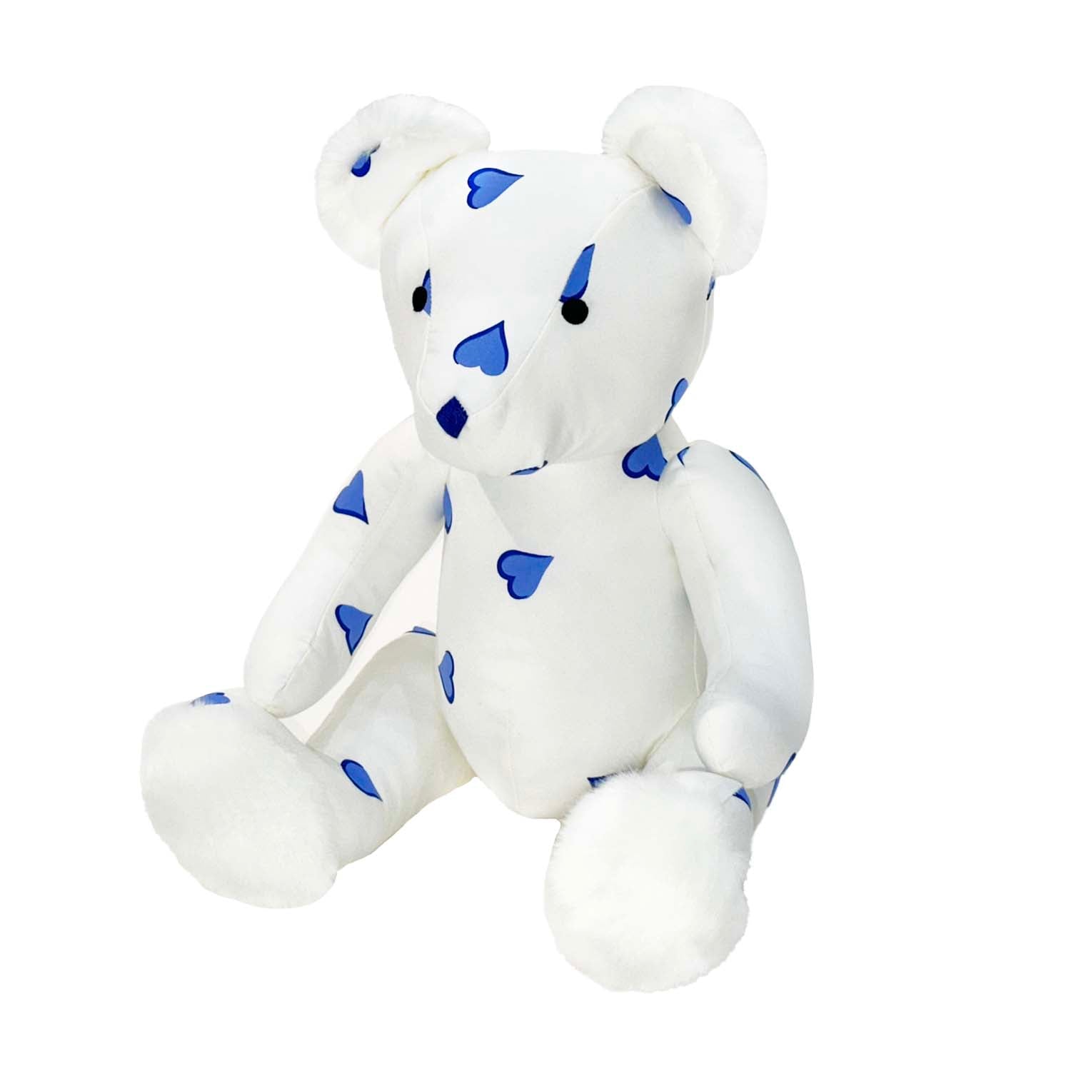 Théo Teddy Bear- Coeurs Blue – D Porthault