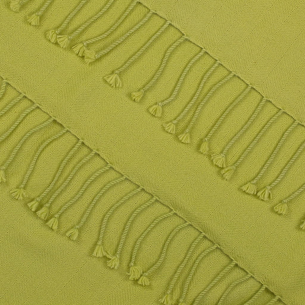 Lime Yellow Cashmere Throw