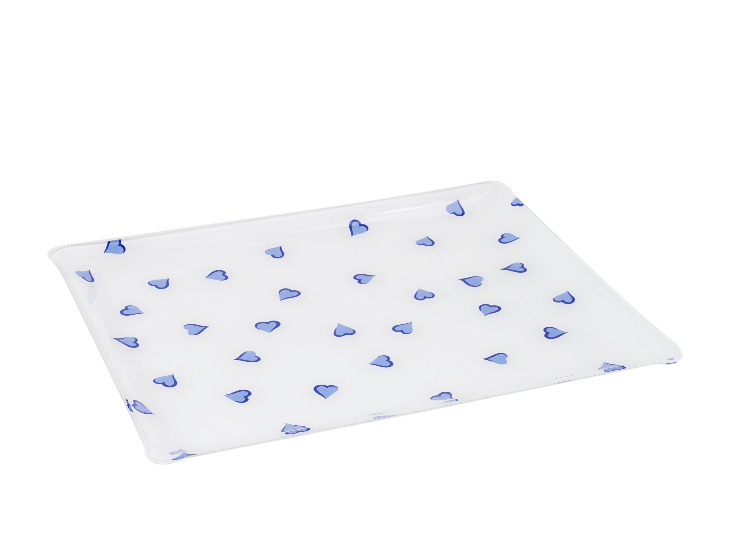 Coeurs Blue Large Laminated Trays – D Porthault