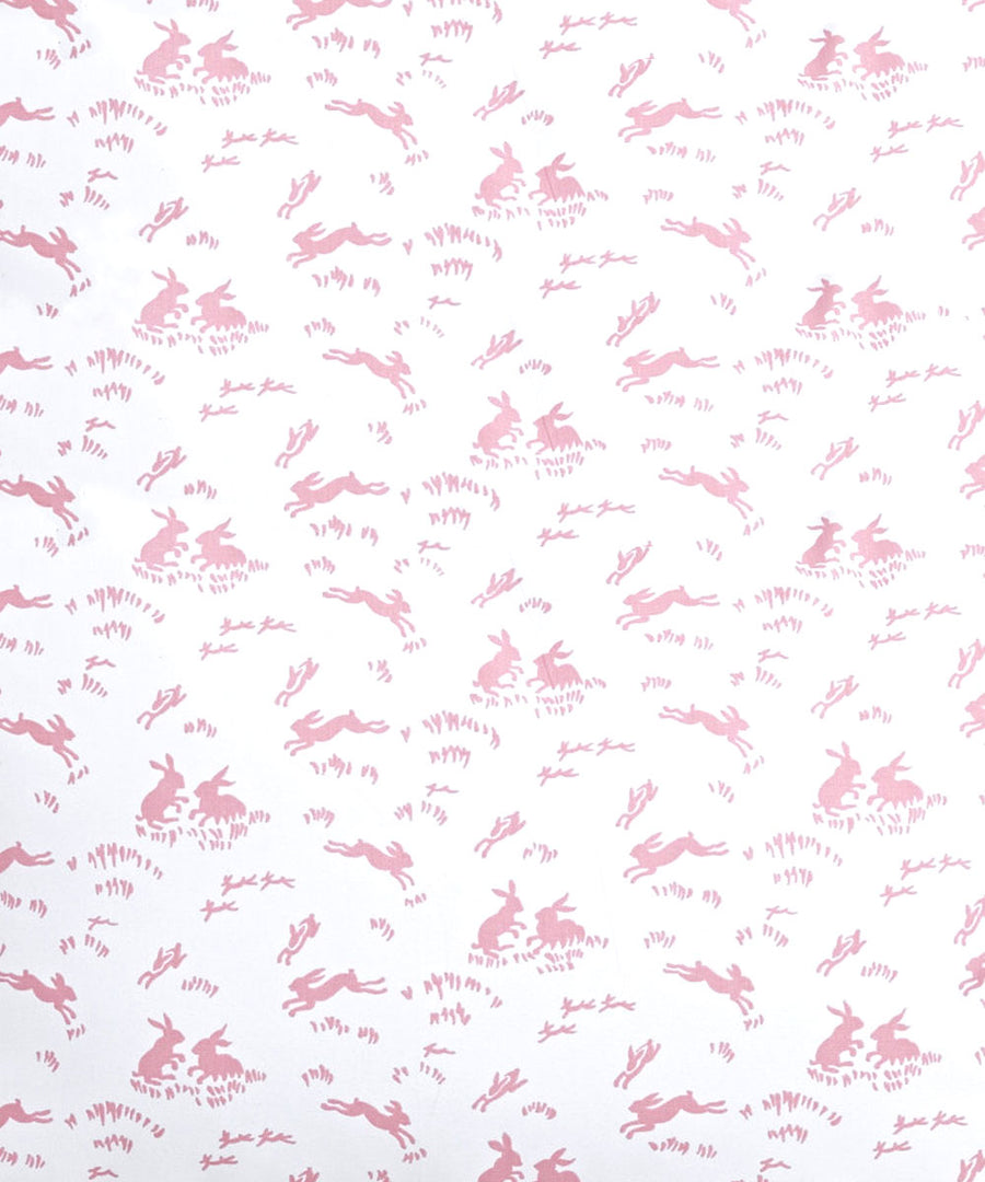 Lapins Pink Fitted Crib Sheet